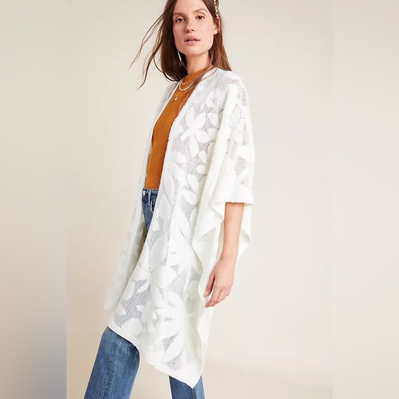 Anthropologie | Sweaters | Anthropologie Akemikin Bellamy Floral Kimono ...